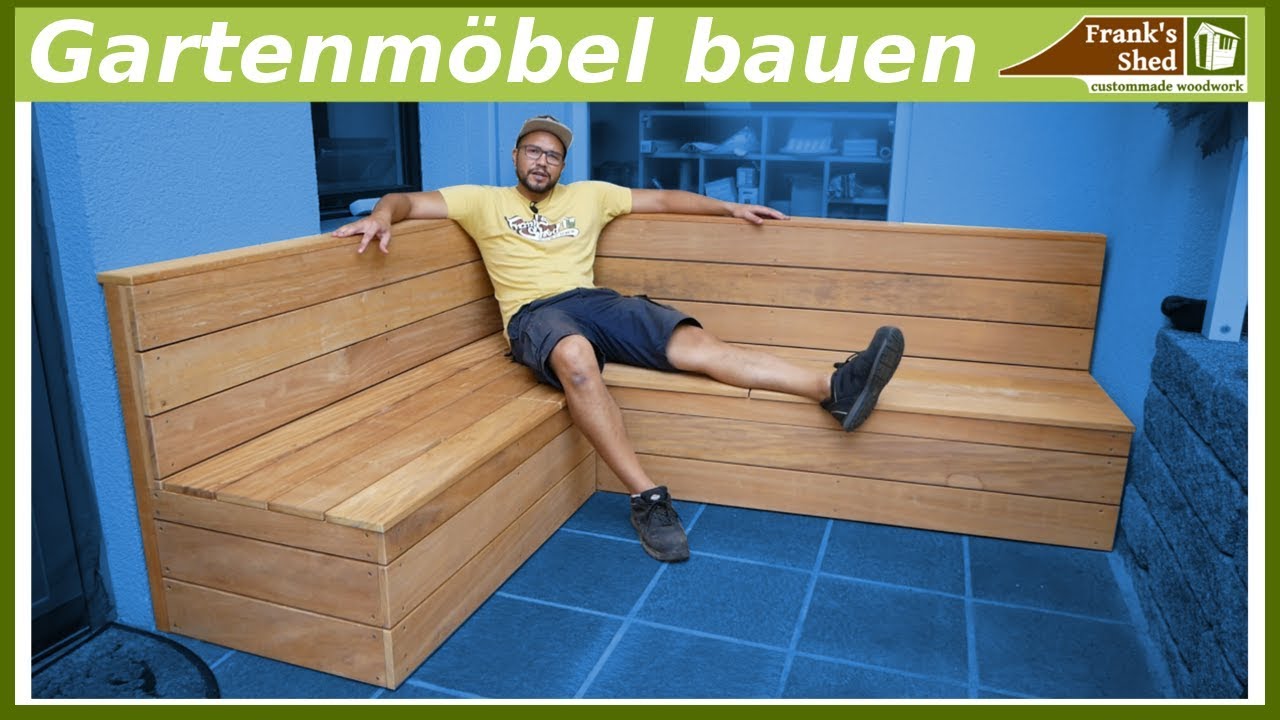 Gartenmöbel aus Holz bauen | Sitzbank für Terrasse selber bauen | DIY