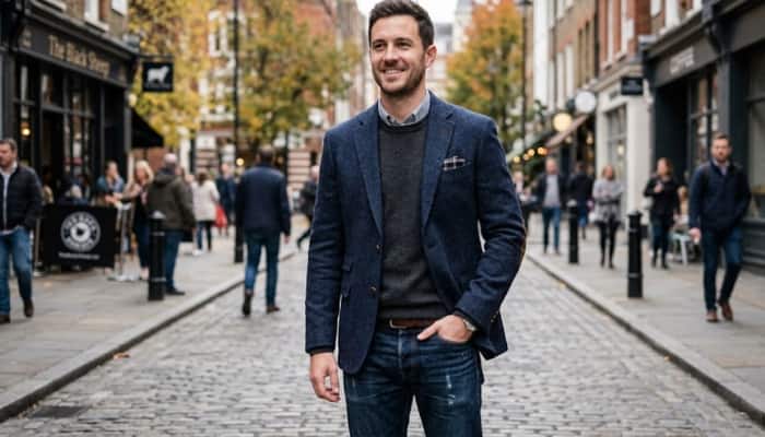 Temu France men’s blazers for modern street and casual fashion