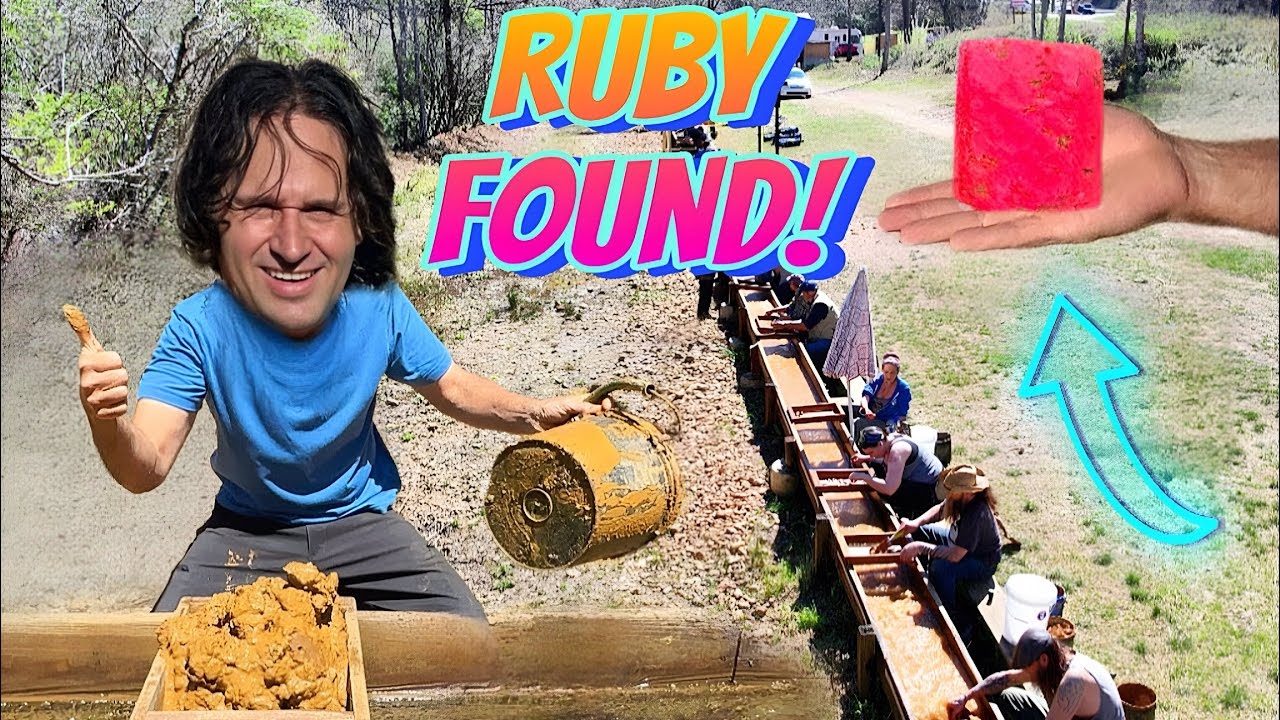 Deep red ruby gemstones found in North Carolina! Cherokee mine