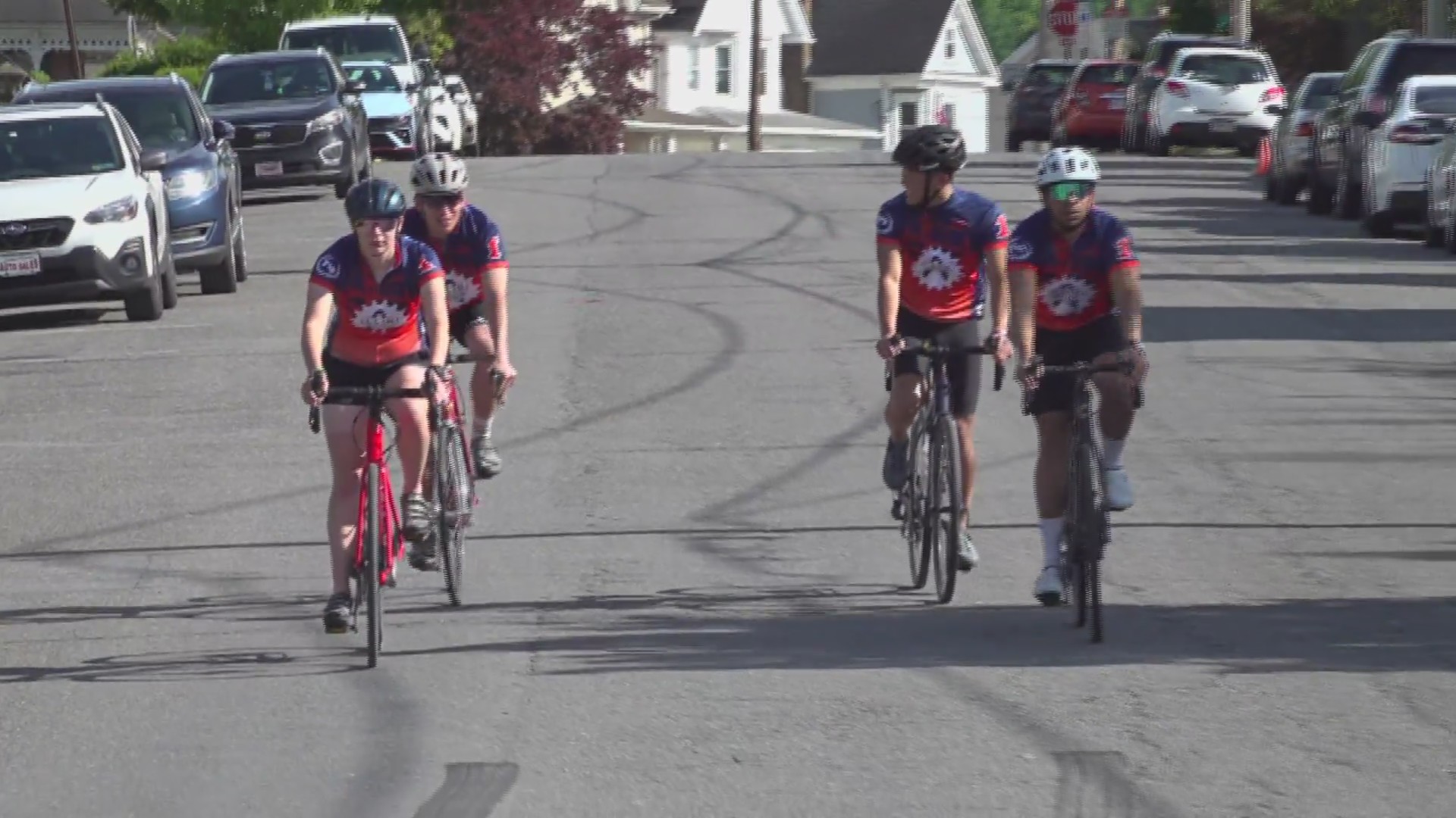 Cross-country bike team raising money for cancer stops in NEPA | 28/22 News