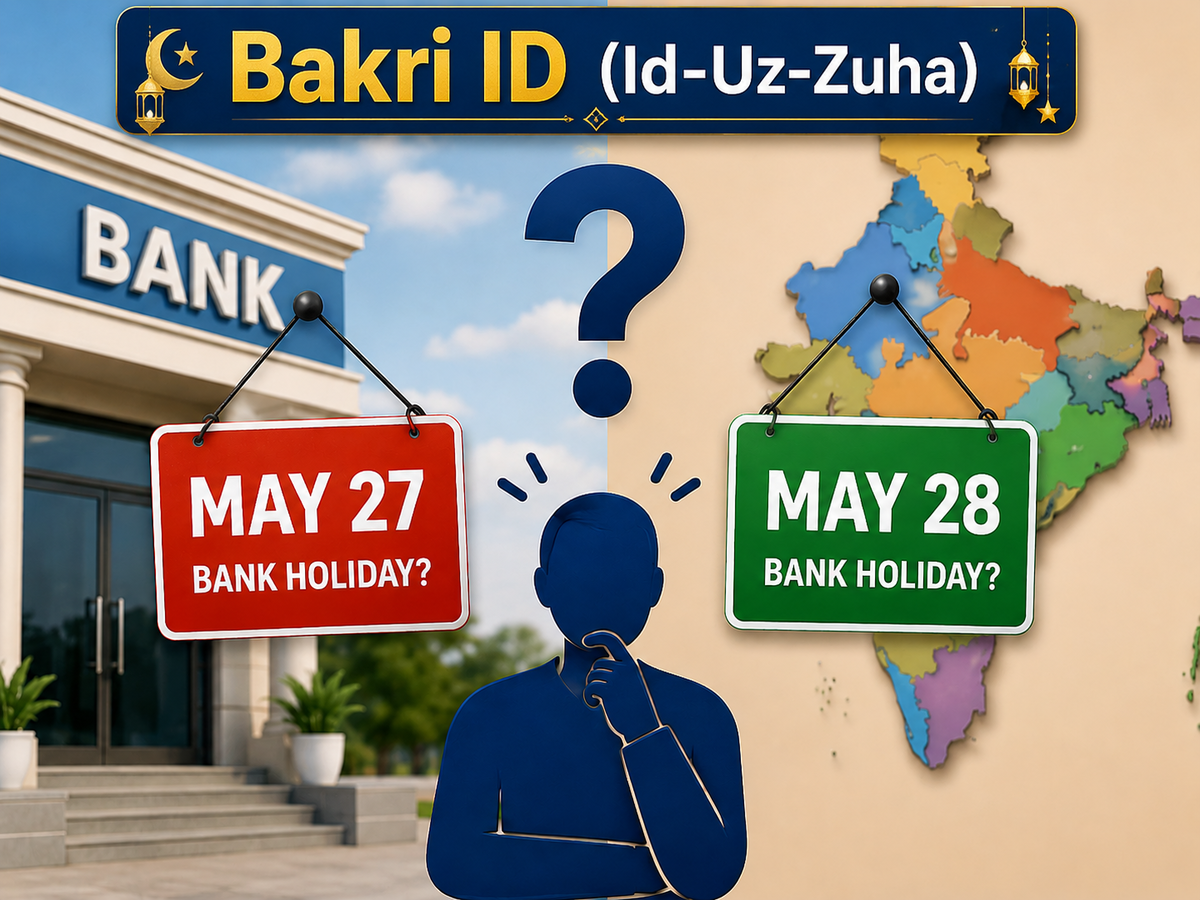 Bank holiday for Bakrid 2026: Are banks closed on May 27 or May 28 ...