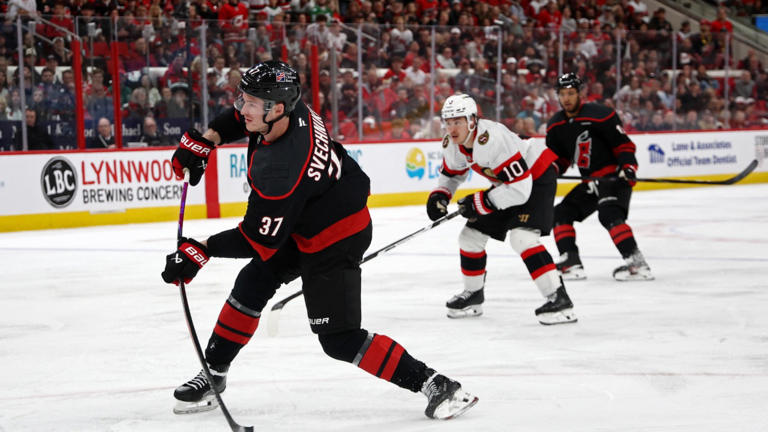NHL: Svechnikov seals Game 3 thriller as Hurricanes snatch series lead ...