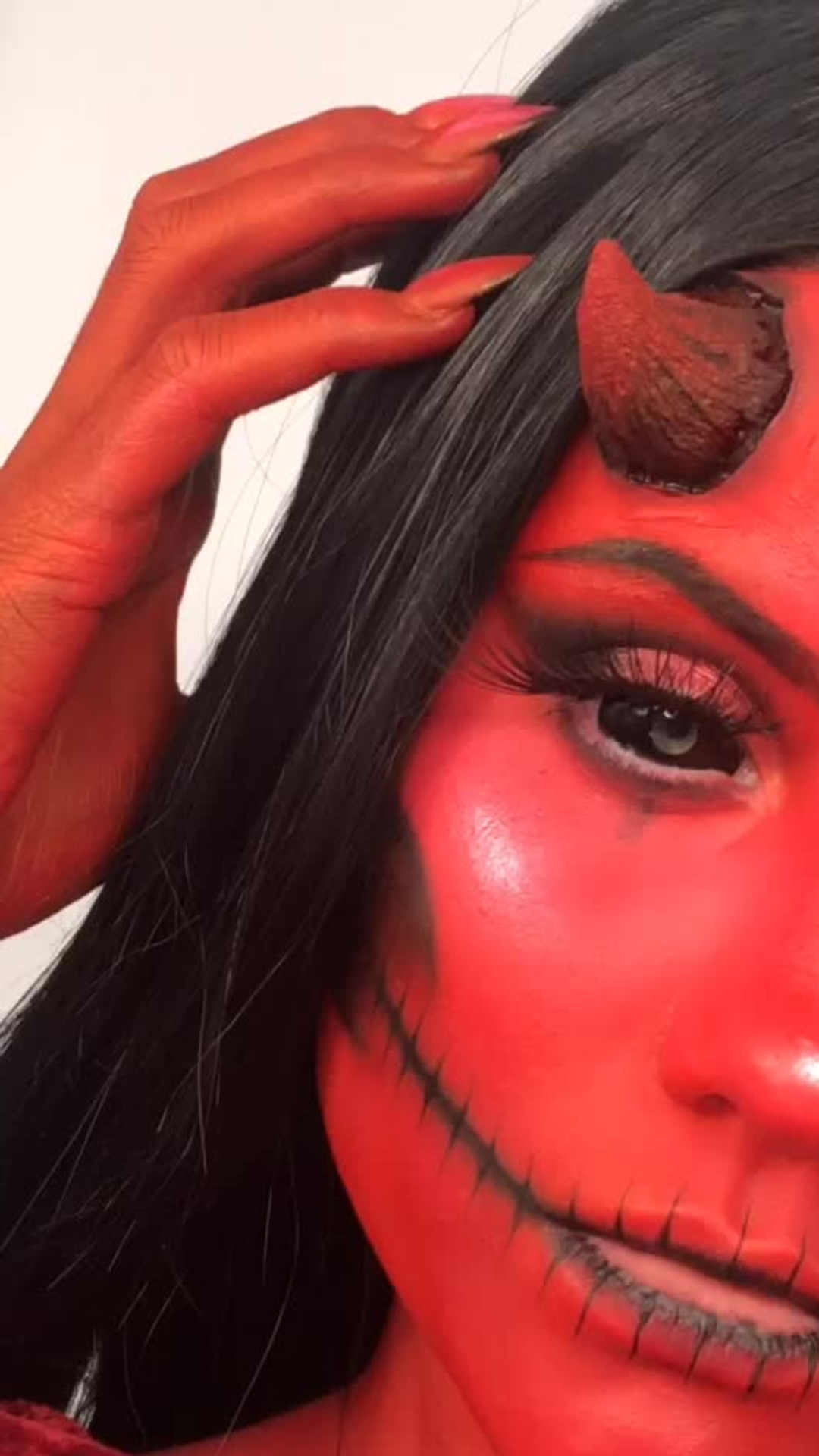 Devil makeup secrets revealed in this stunning transformation