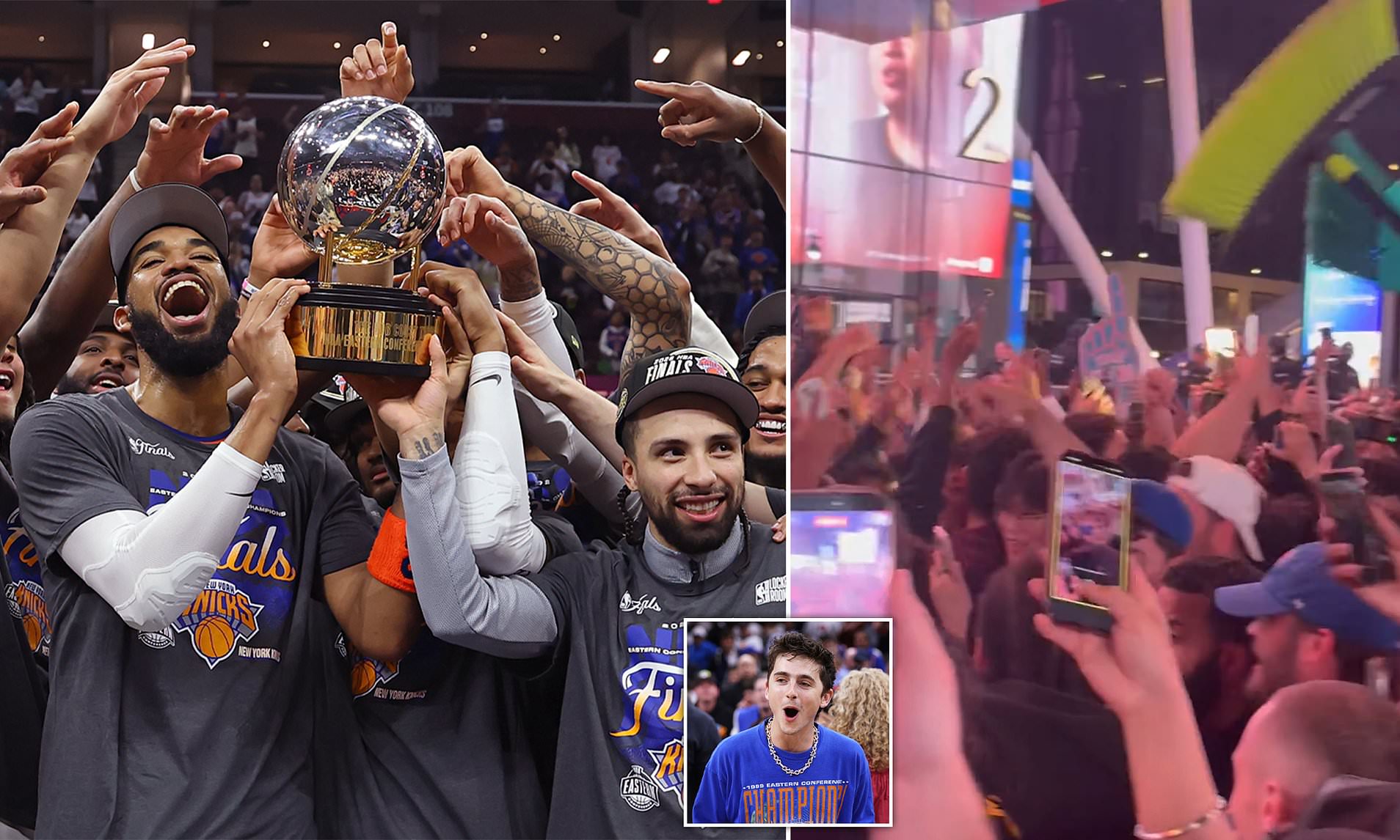 Chaos erupts across New York as Knicks fans hit the streets to ...