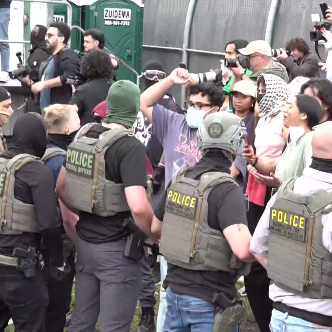 Delaney Hall ICE protests escalate after Sherrill denied access by DHS