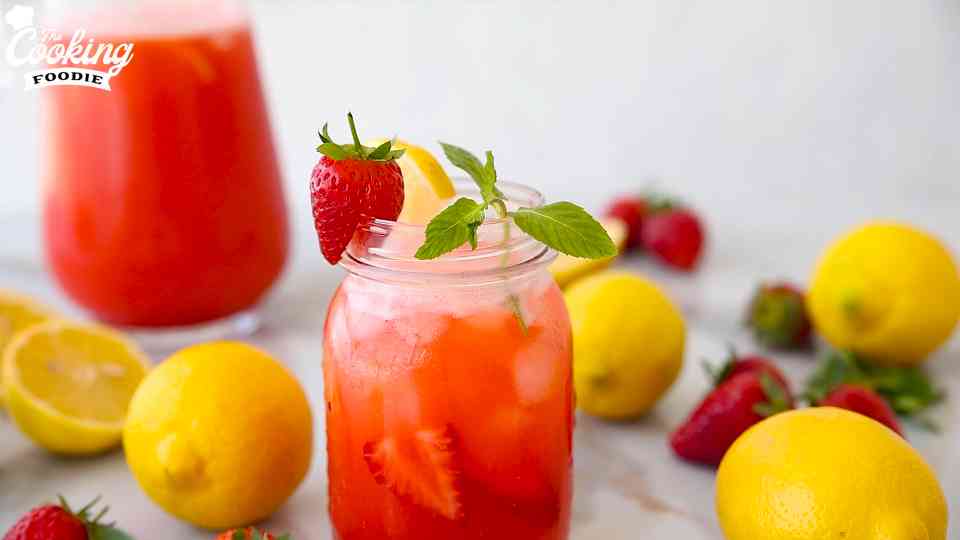 Strawberry lemonade with main character summer energy