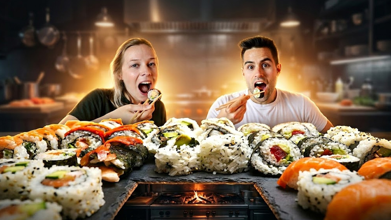 Easy sushi recipe for dummies: Perfect at home date night experience