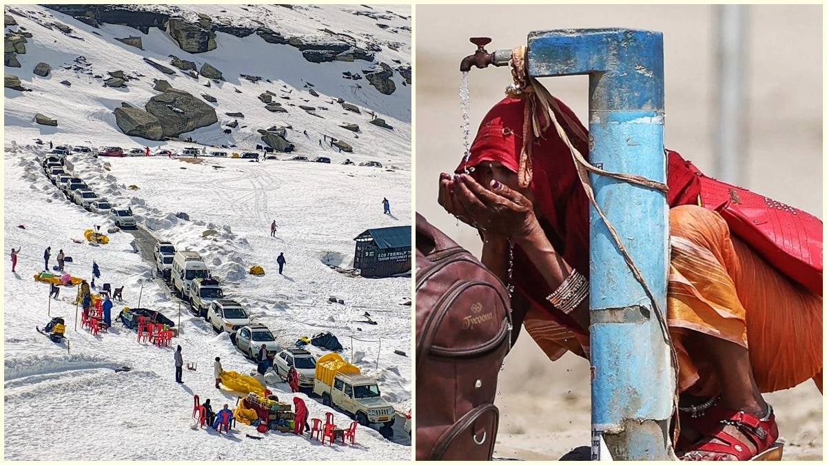 India's weather whiplash: Deadly heatwave in plains, sudden snowfall in ...