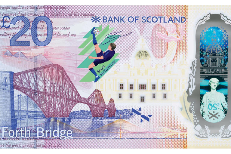 Lancaster's Scott McTominay overhead kick featured on new £20 banknote