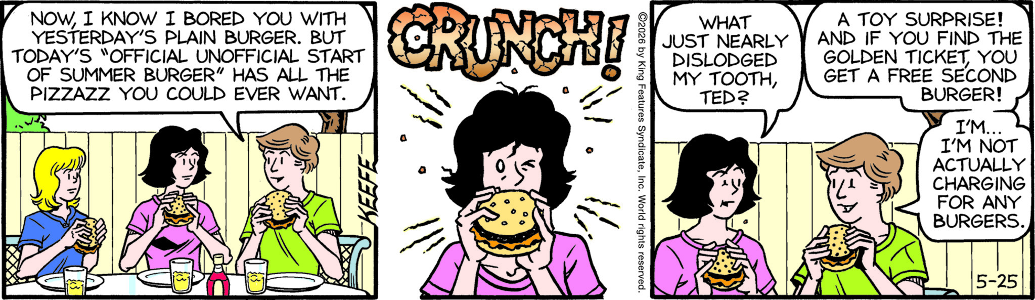 Sally Forth by Francesco Marciuliano; drawn by Jim Keefe