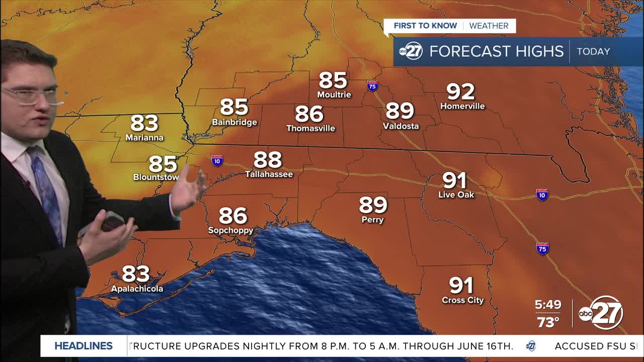 First to know weather - Rain chances through the weekend
