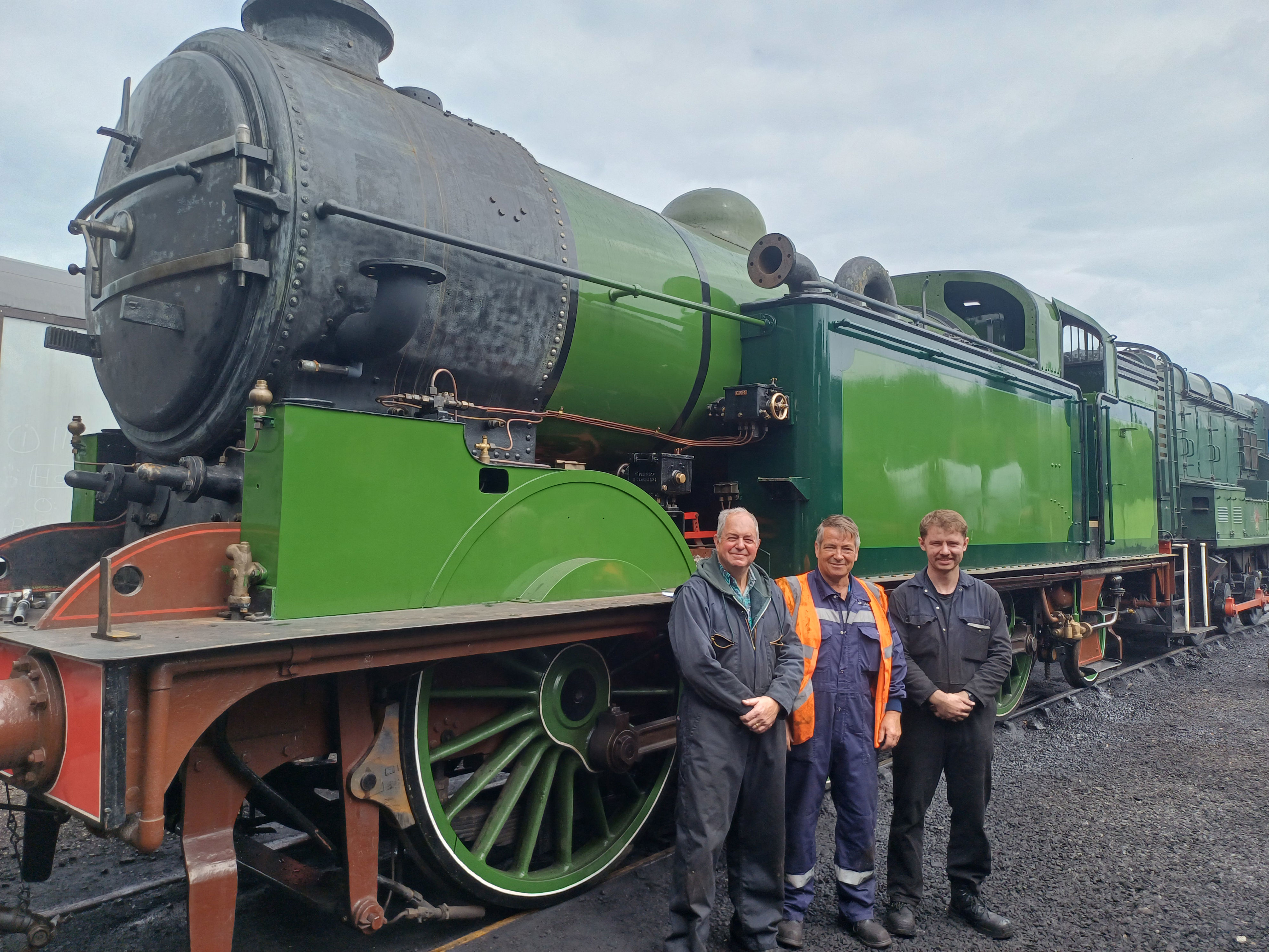Oldest Gresley locomotive class N2 No. 1744 passes steam examination test