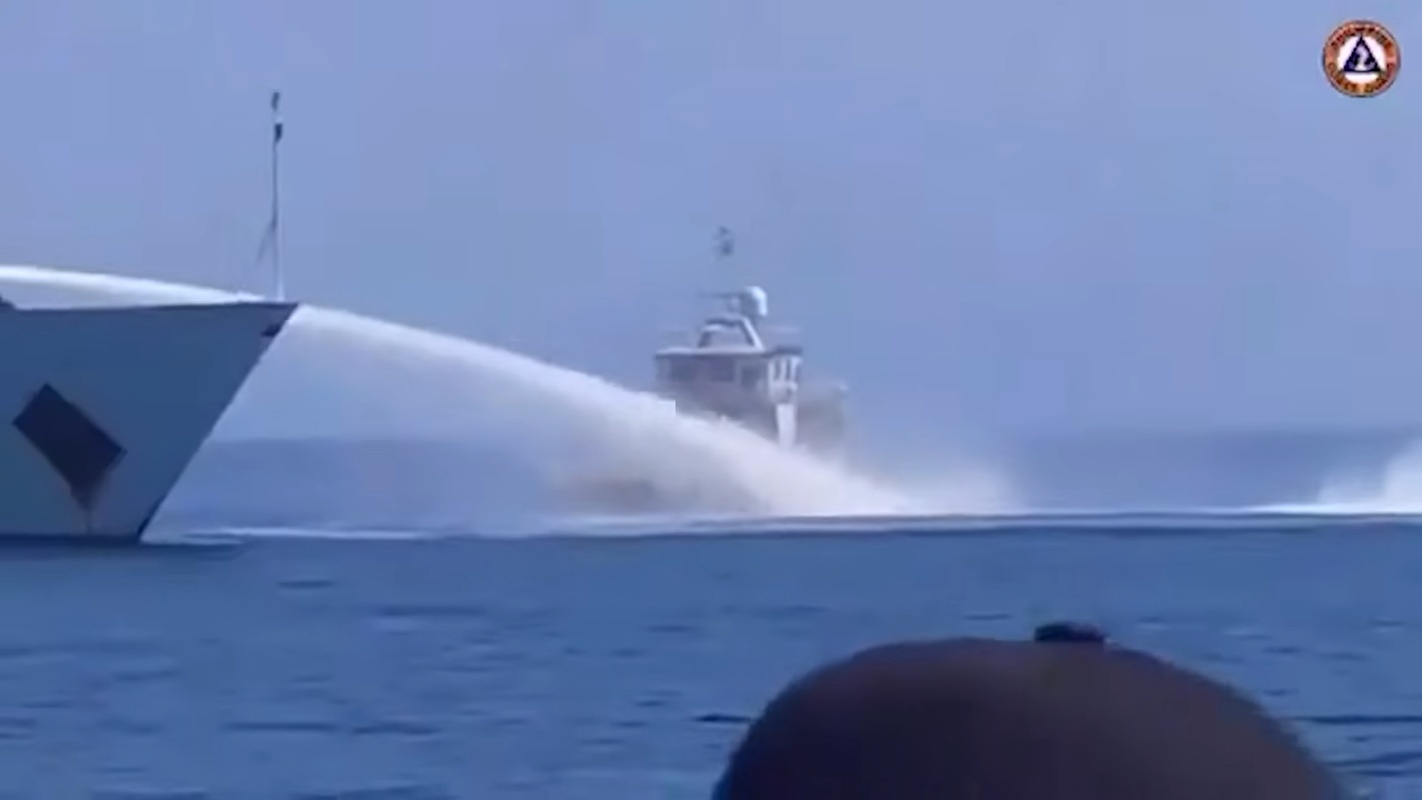 Dozens of Chinese ships lock weapons on a US ally