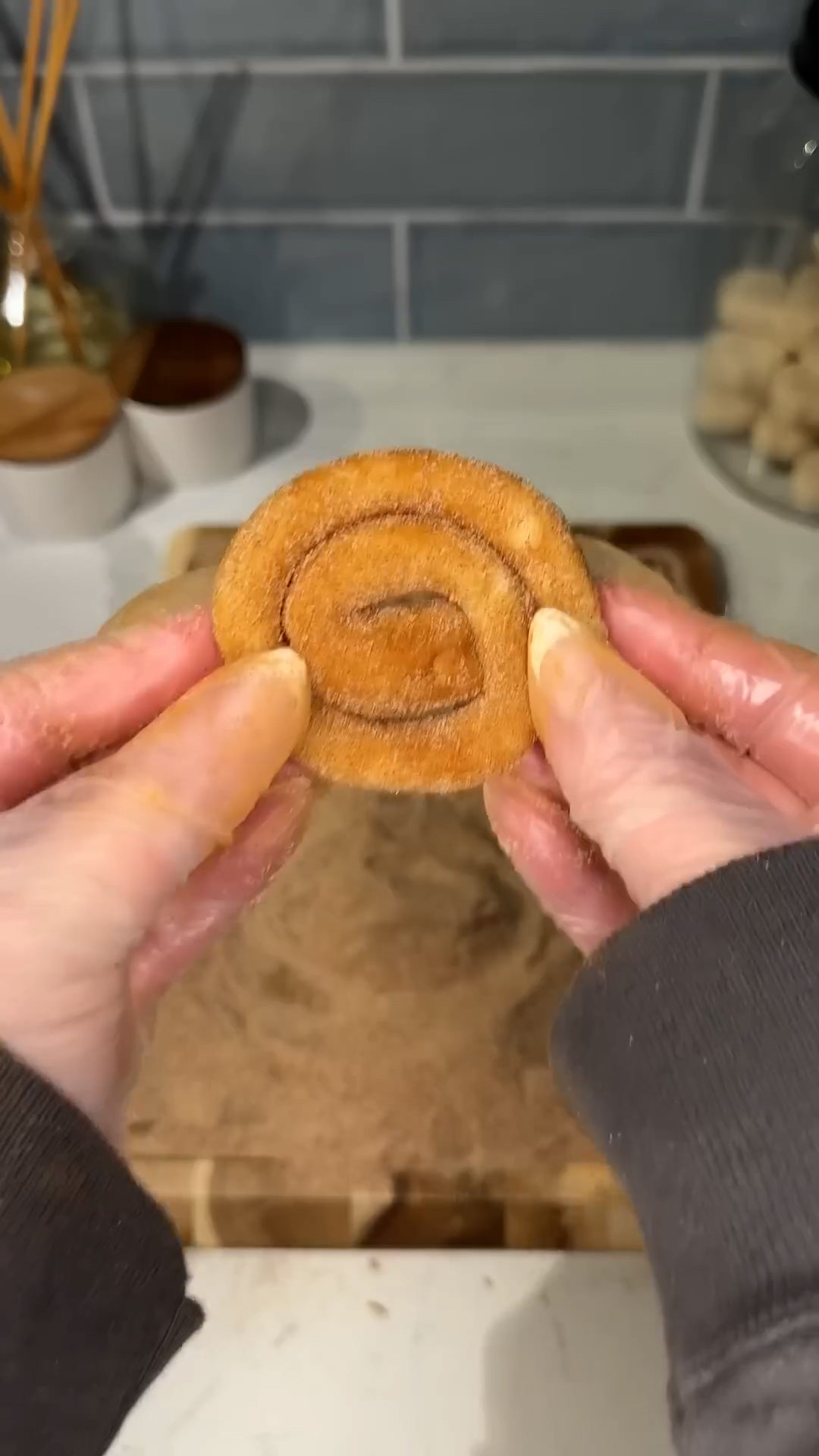 Classic cookies get spiral design from rolled spice filling