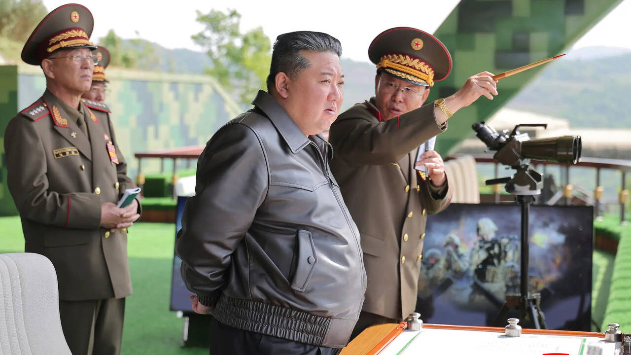 North Korea launches ballistic missile over sea in big show of force