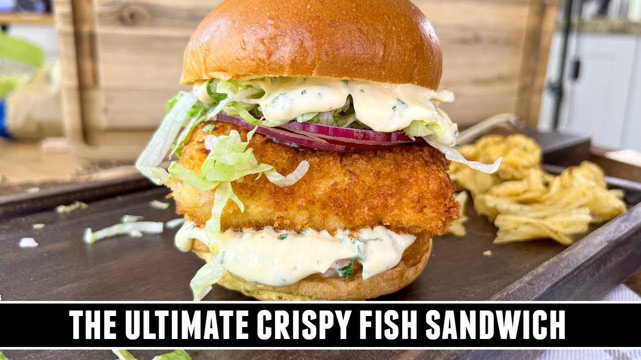 Crispy fish sandwich recipe: Homemade version with golden crunch and ...