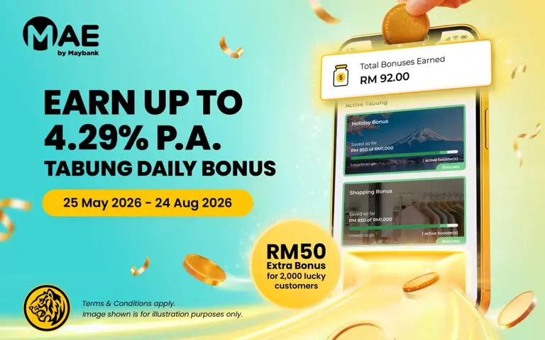 Save faster and earn more with Maybank’s Tabung Daily Bonus Promo
