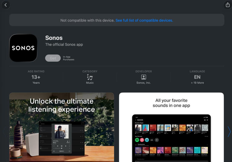 The Sonos app suddenly vanished from Apple’s App Store, and nobody ...