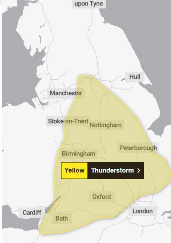 Met Office issues 7 hour power cut warning for 41 areas on Tuesday ...