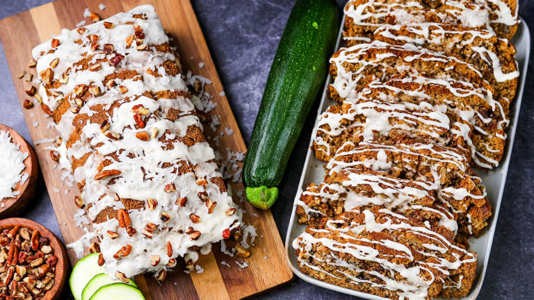 Brew a cup of coffee or tea and enjoy a slice of this zucchini coconut ...