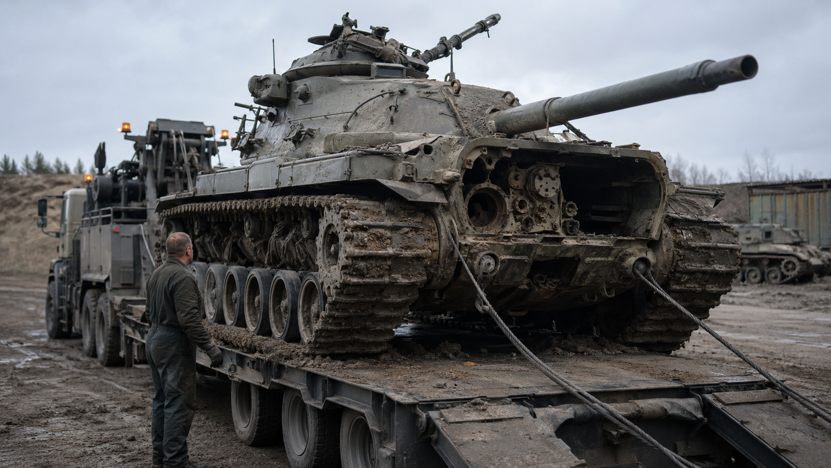 M60 tank loading went wrong before it finally rolled