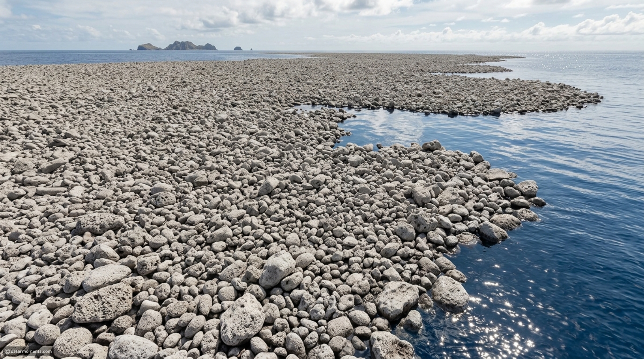 NASA spots extraordinary volcano eruption forming floating islands at sea