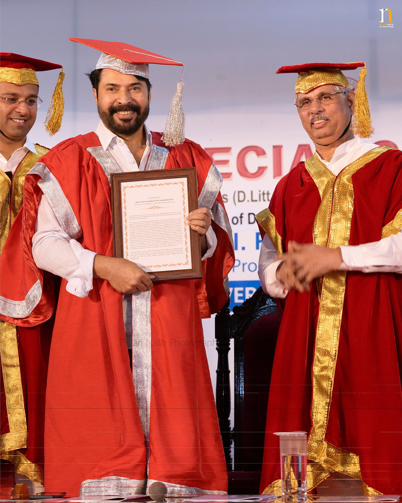 Mammootty receives honorary doctorate from Mahatma Gandhi University