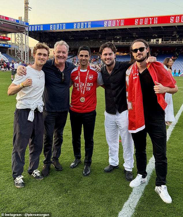Piers Morgan responds in row over Arsenal's celebrity fans being on the ...