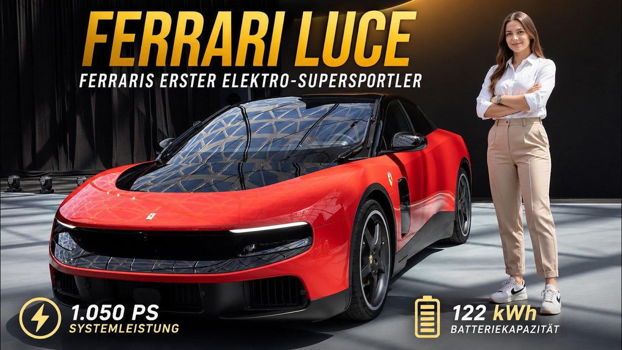 Ferrari Luce: Elektro-Ferrari ohne V12, aber mit 1.050 PS & 800-Volt