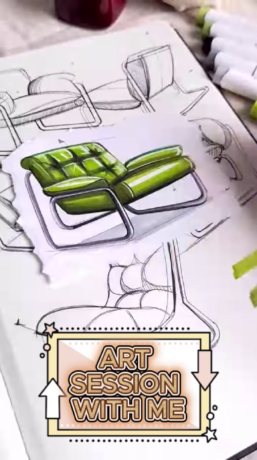 Interactive sketching session creating art together