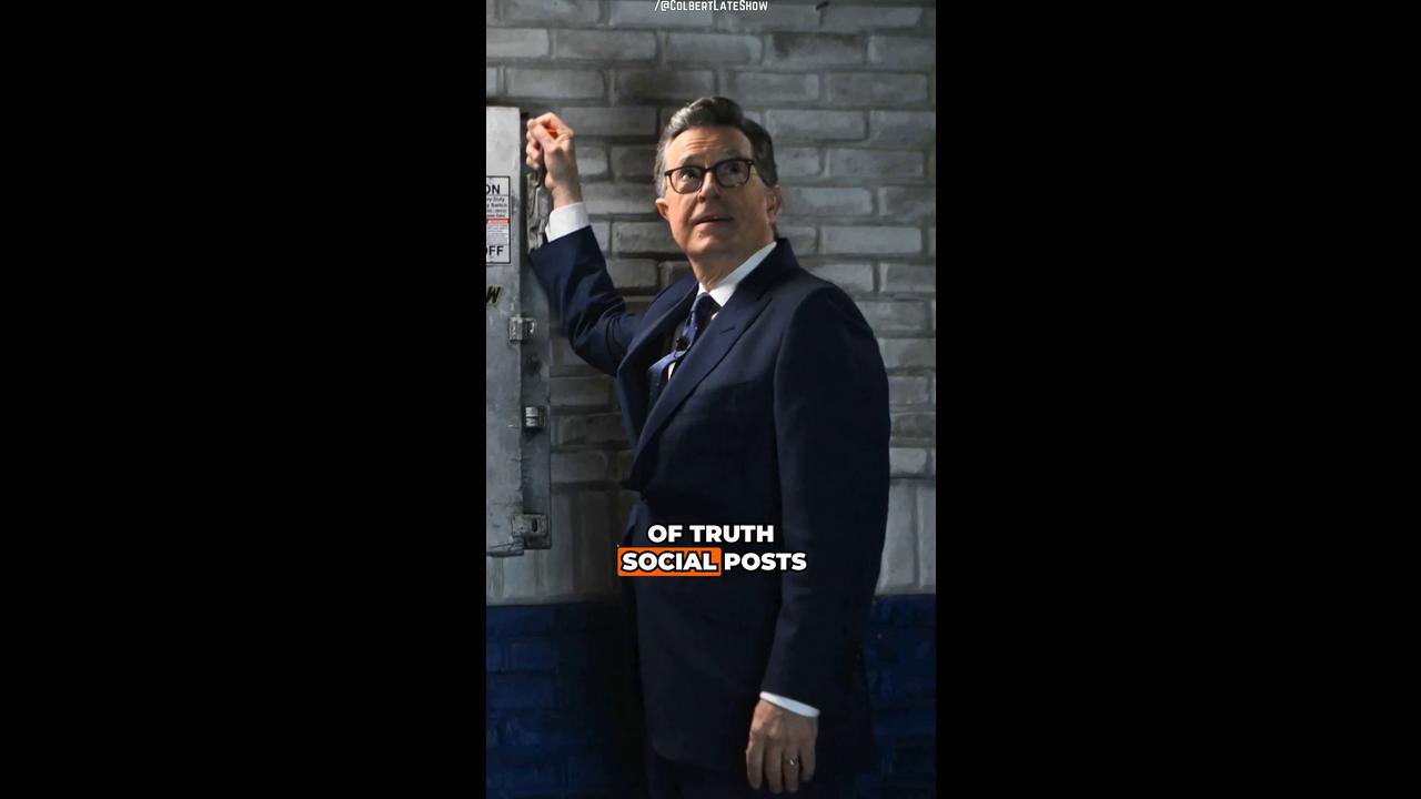 Trump posts AI video throwing Stephen Colbert into dumpster