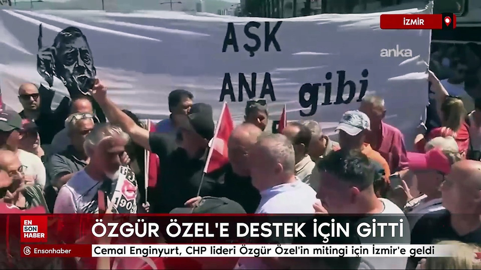 Cemal Enginyurt, CHP lideri Özgür Özel'in mitingi için İzmir'e geldi