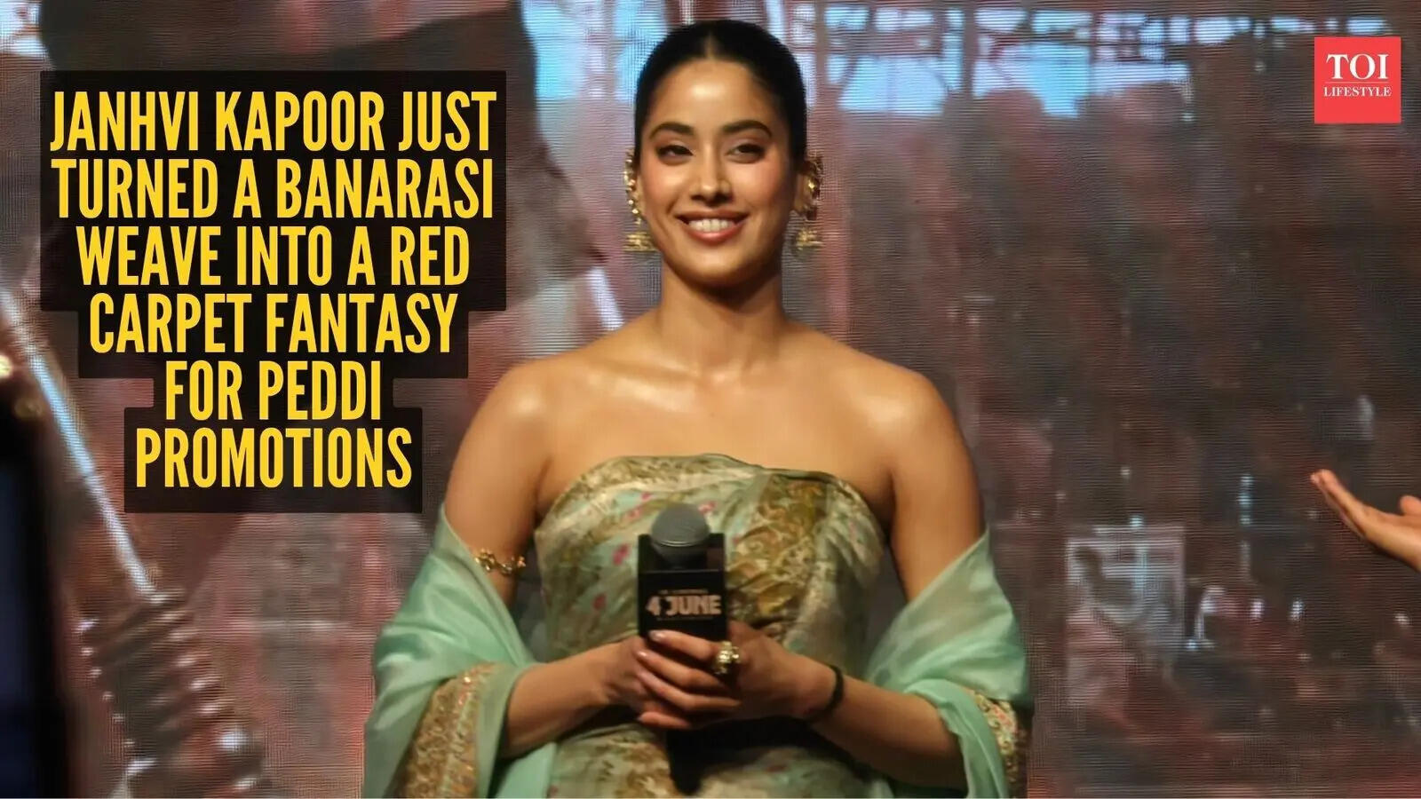 Janhvi Kapoor serves desi princess glam in a reimagined Banarasi gown