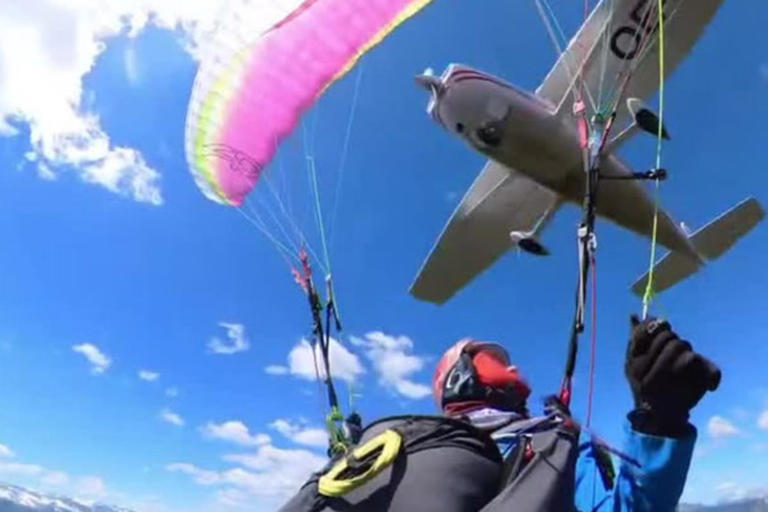 Paraglider escapes death after mid-air collision with plane over Alps