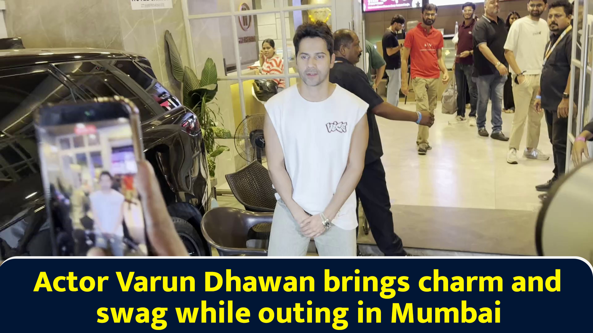 Actor Varun Dhawan brings charm and swag while outing in Mumbai
