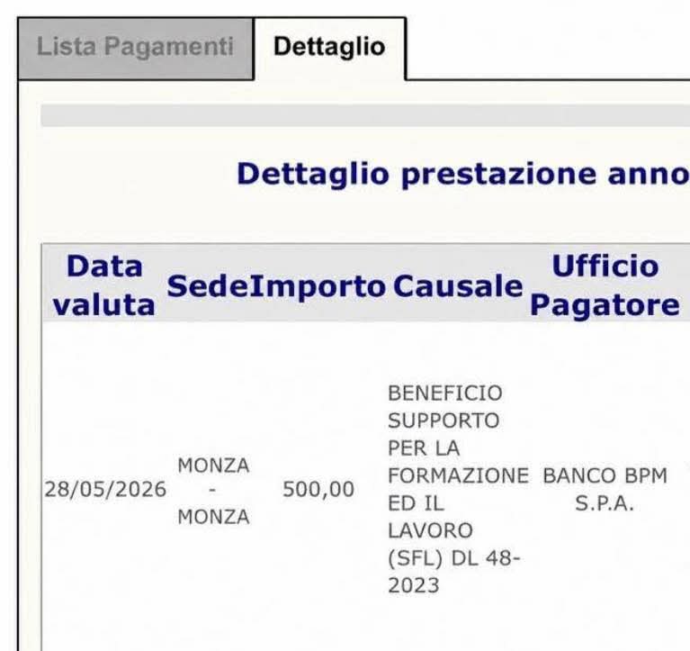 Bonus 500 euro, compare la data del pagamento INPS di maggio. Rischio ...