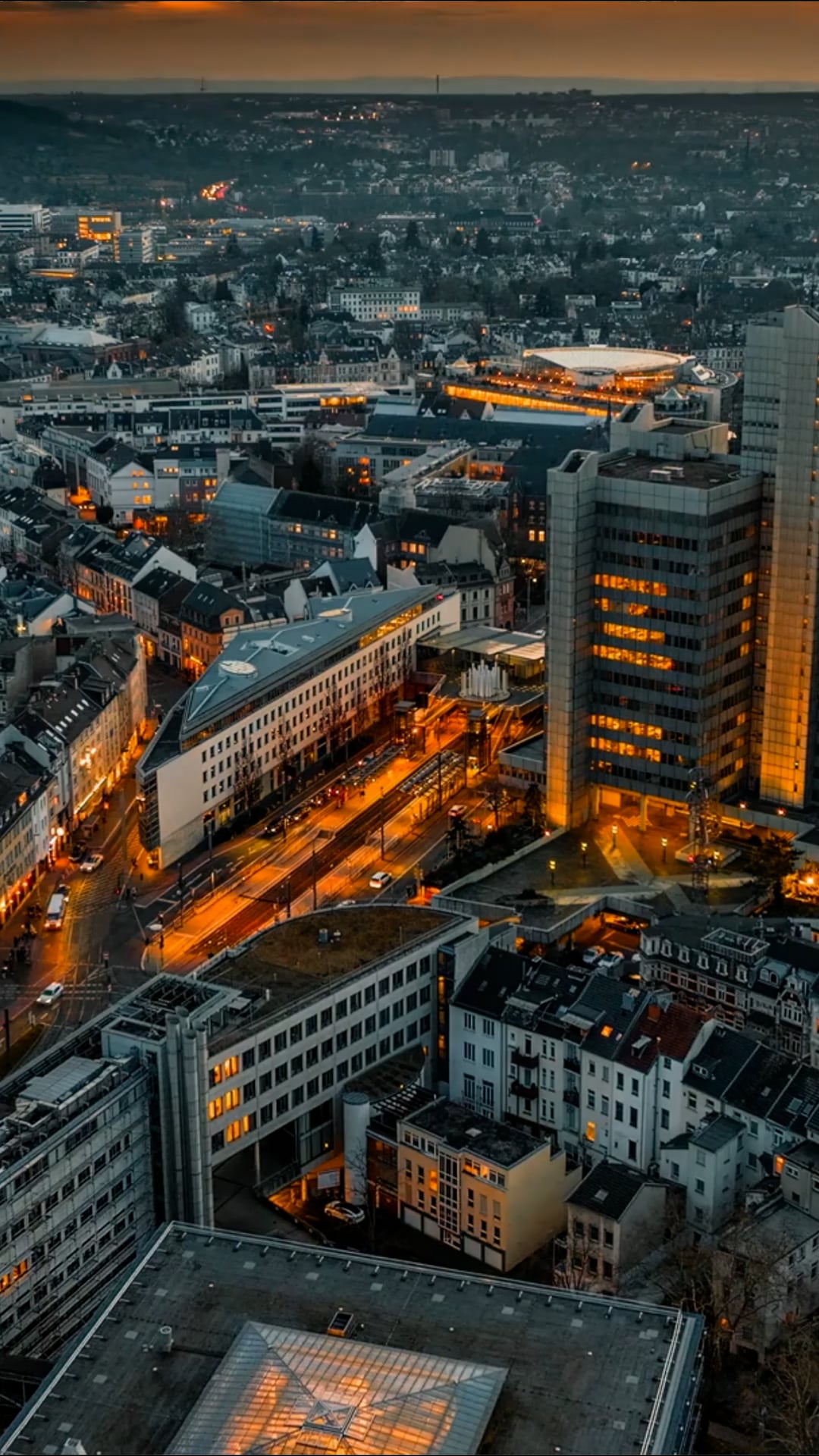 Bonn, Germany: Drone journey above the Rhine