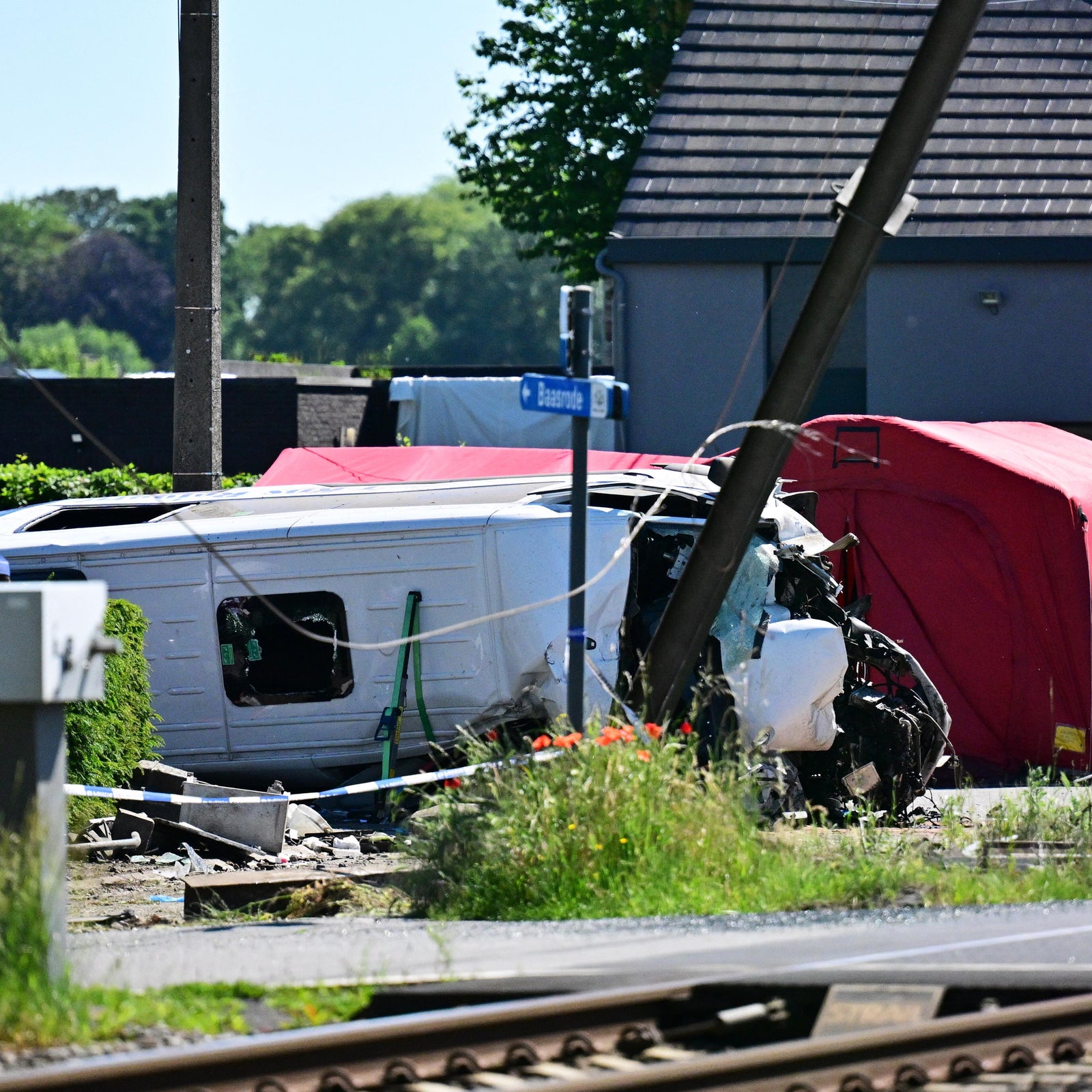3 people reportedly killed as Belgian train crashes into school minibus