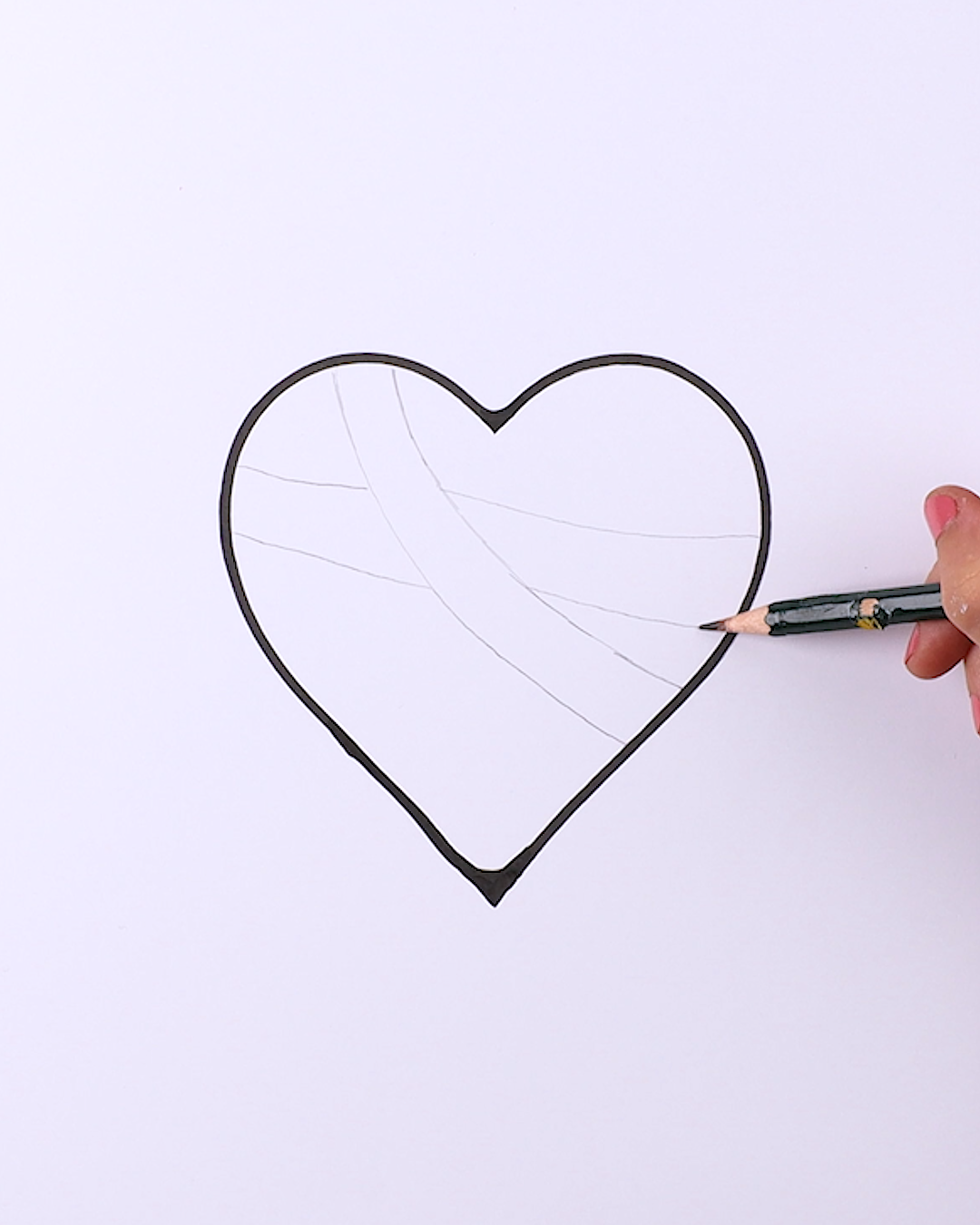Sketching a heart with a story ️‍🩹