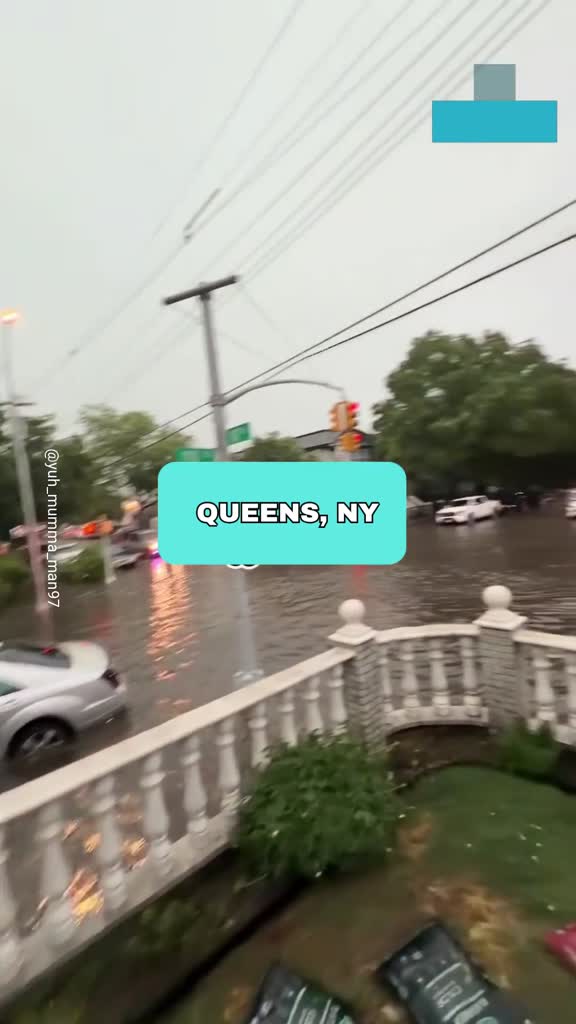 New York flooding turns into paper boat race
