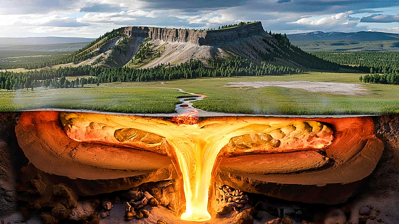A mysterious blue void has emerged in Yellowstone National Park