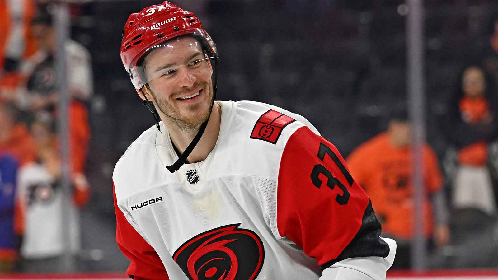 Andrei Svechnikov’s immediate reaction to Game 3 OT win over Canadiens