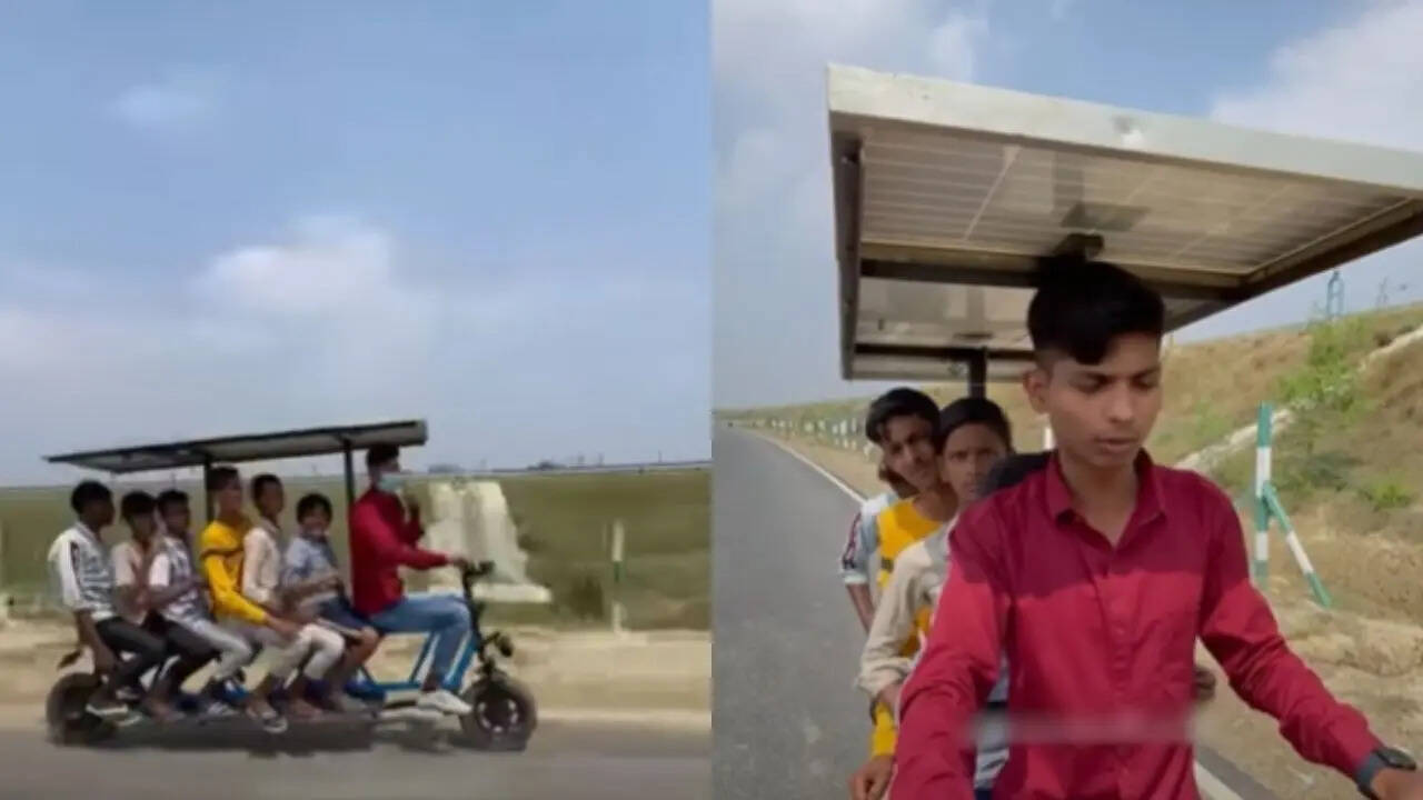 7-seater solar-powered car made with scrap worth Rs 10,000: Meet Asad ...