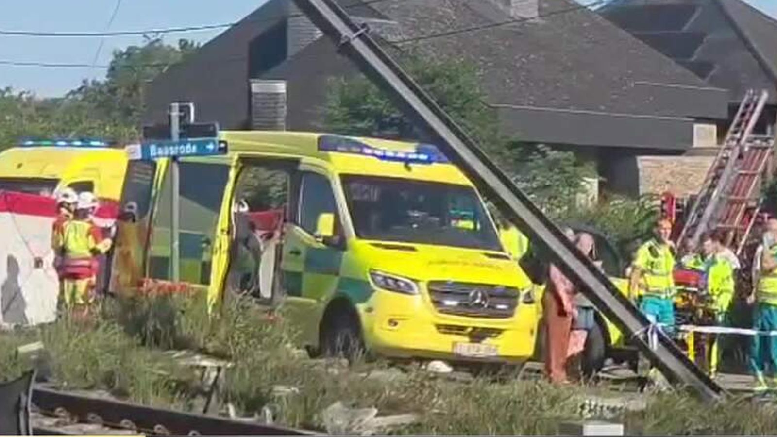 Images from scene of fatal school bus collision