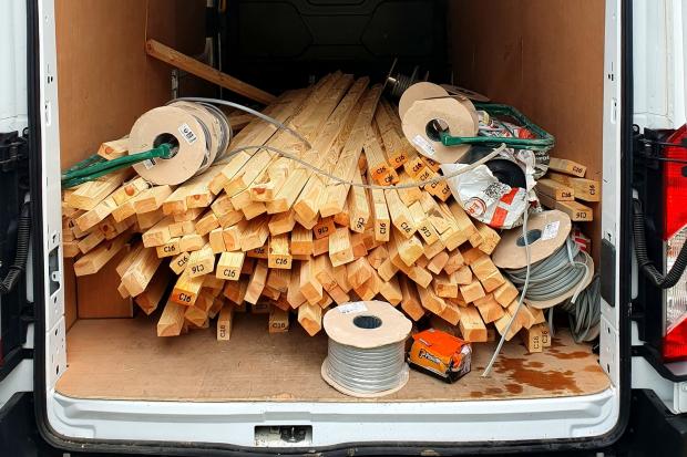 Man, 53, arrested after police find van full of stolen building ...