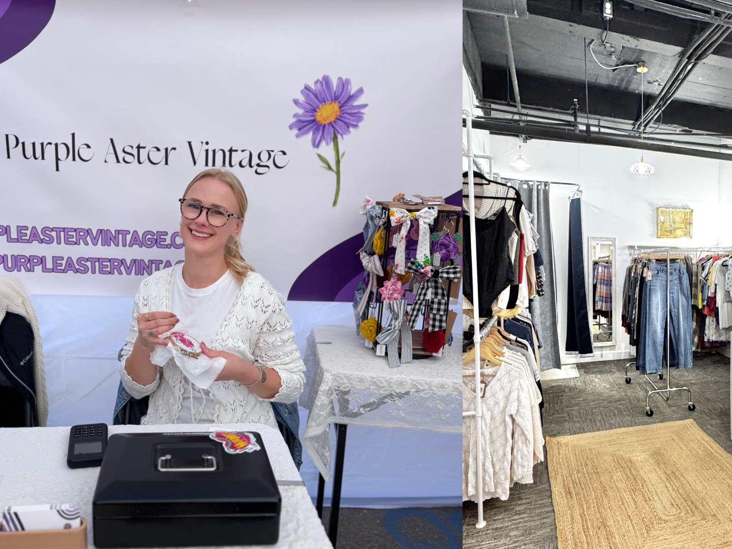 Old clothes and accessories get a make-over at Purple Aster Vintage