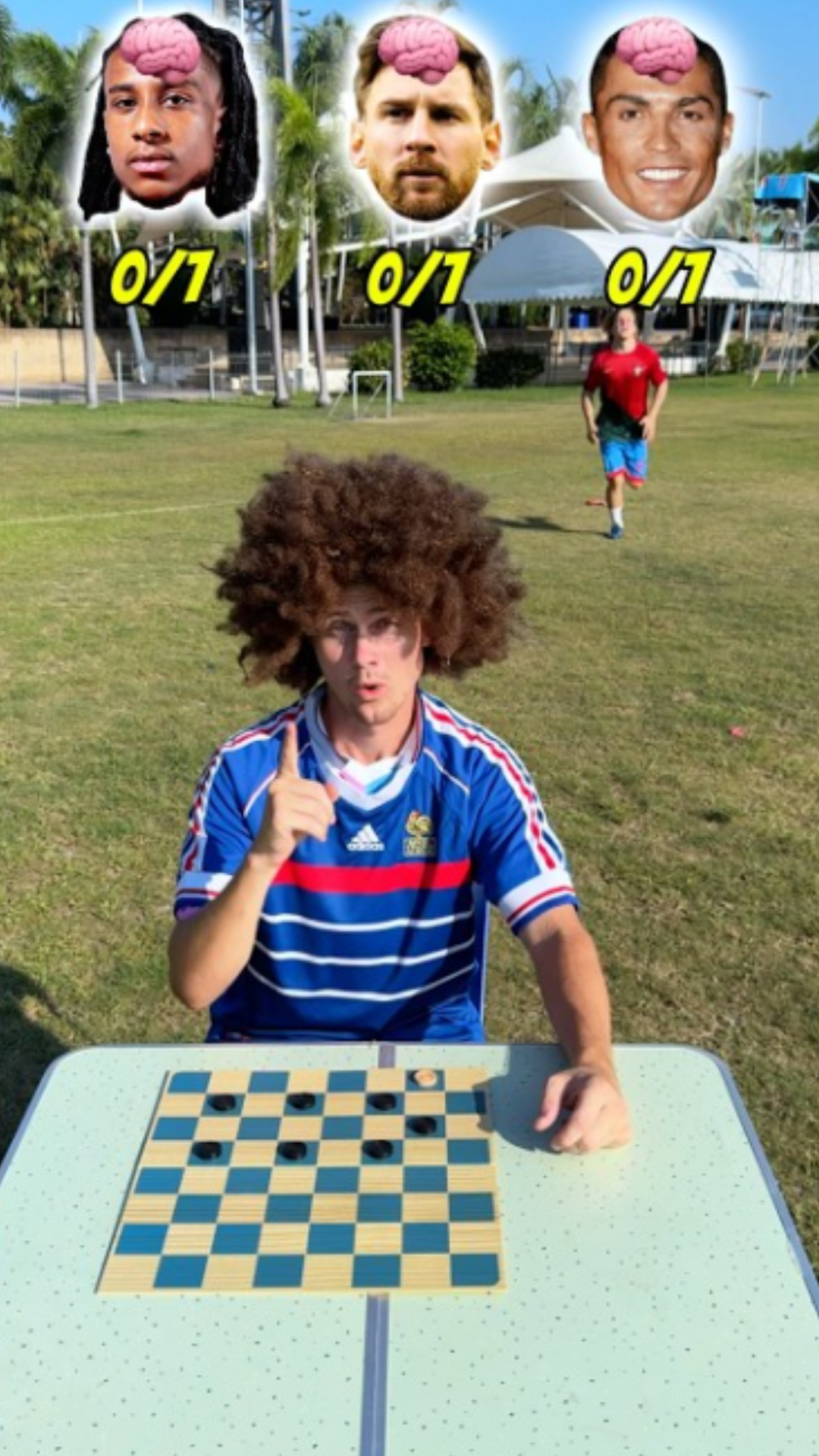 The fast paced IQ battle between checkers and footballers