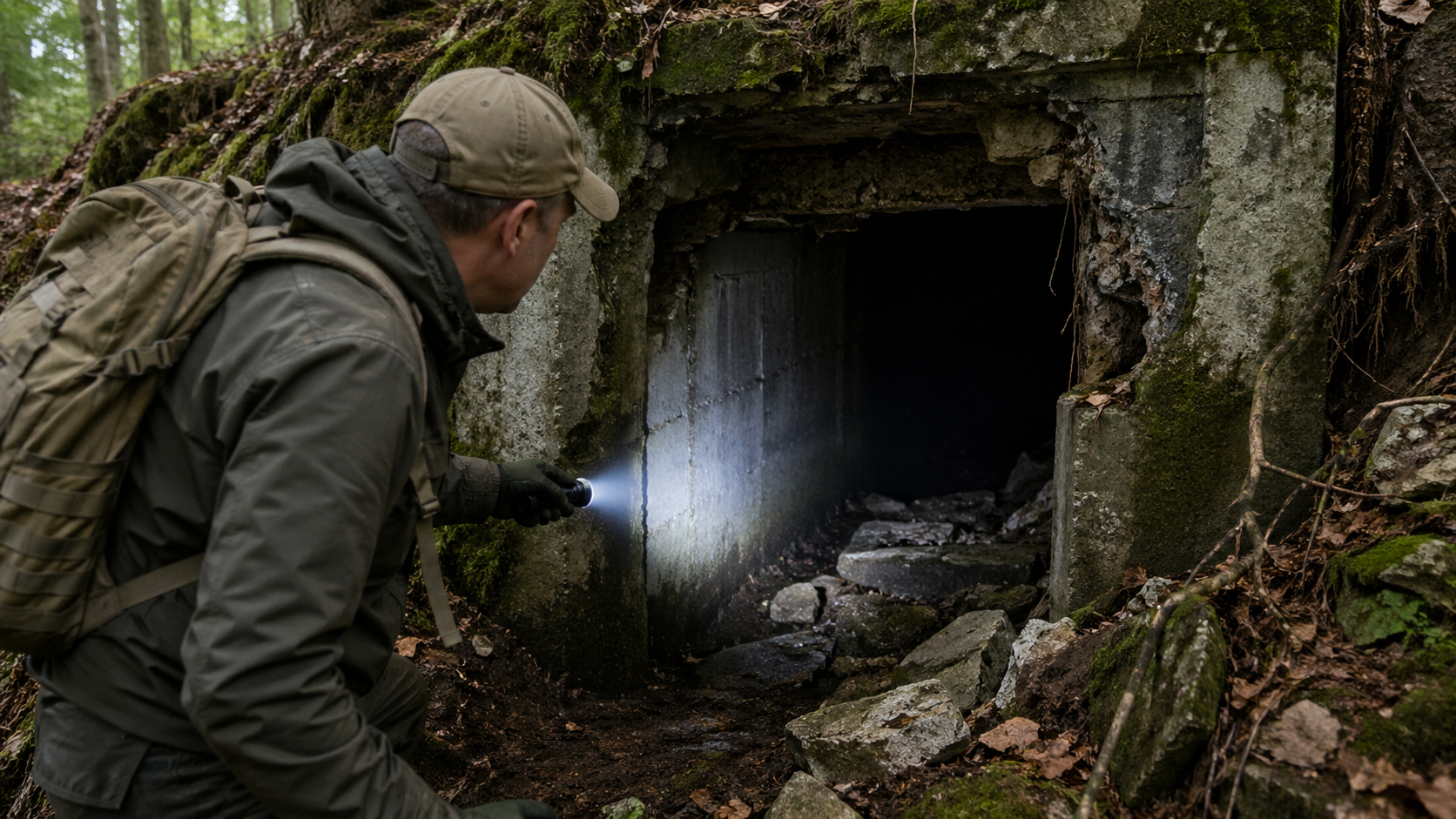 Secret Wehrmacht base entrance exposed a forgotten camp network