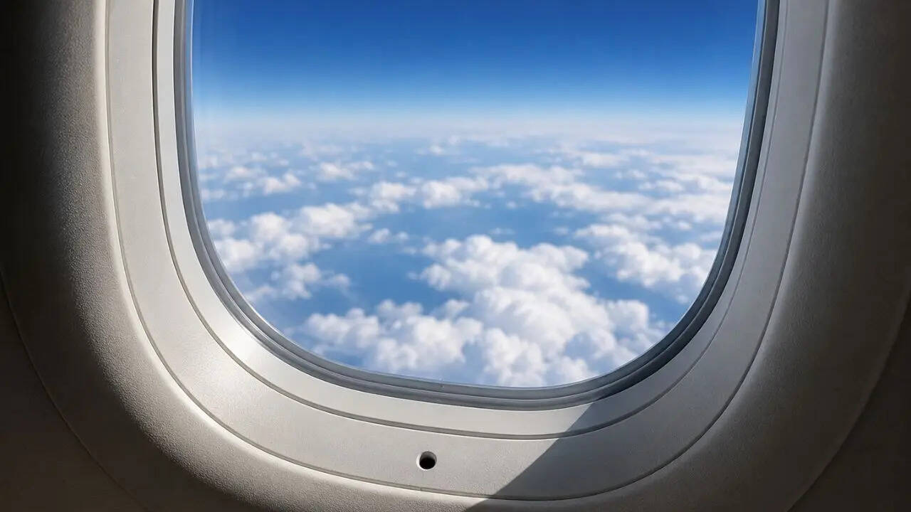 The hidden reason plane windows have tiny holes: What travellers should ...