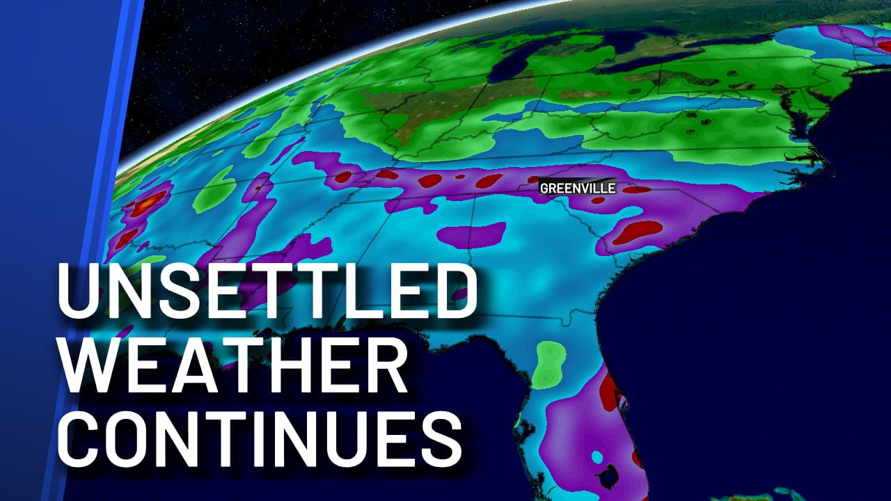 More rounds of rain and storm chances, drier times ahead
